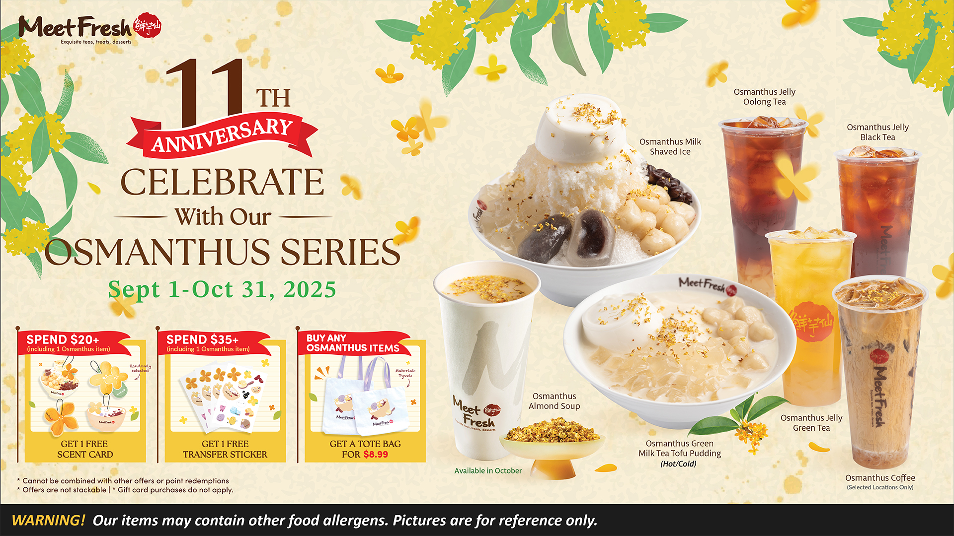 October at Meet Fresh Brings Osmanthus, Almond, and More 🍂 - Meet Fresh USA | Exquisite teas ...